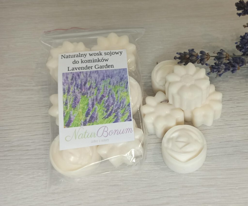 Naturalny wosk zapachowy do kominka 40g - LAVENDER GARDEN - NaturBonum - kosmetyki 100% ...